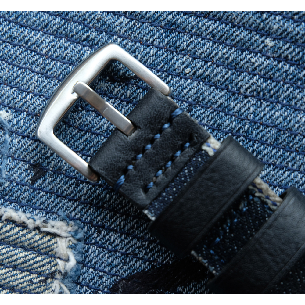 สายนาฬิกา Denim Blue Selvage ริมฟ้าผ้ายีนส์ 16 Oz 18mm 20mm 22mm 24mm