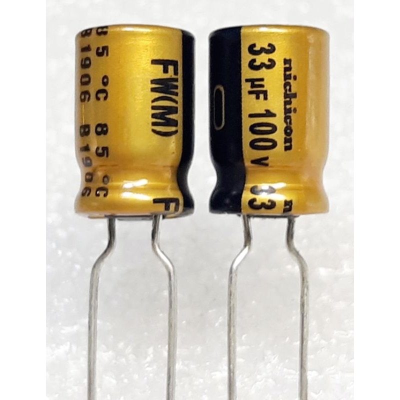 Nichicon FW 33uf 100v capacitor ตัวเก็บประจุ คาปาซิเตอร์ | Shopee Thailand