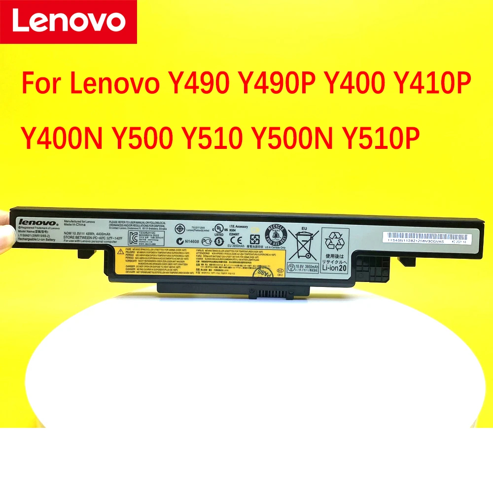 รอ10วัน Battery Lenovo ของแท้ Y400 Y400N Y400P Y410 Y410P Y490 Y490A ...