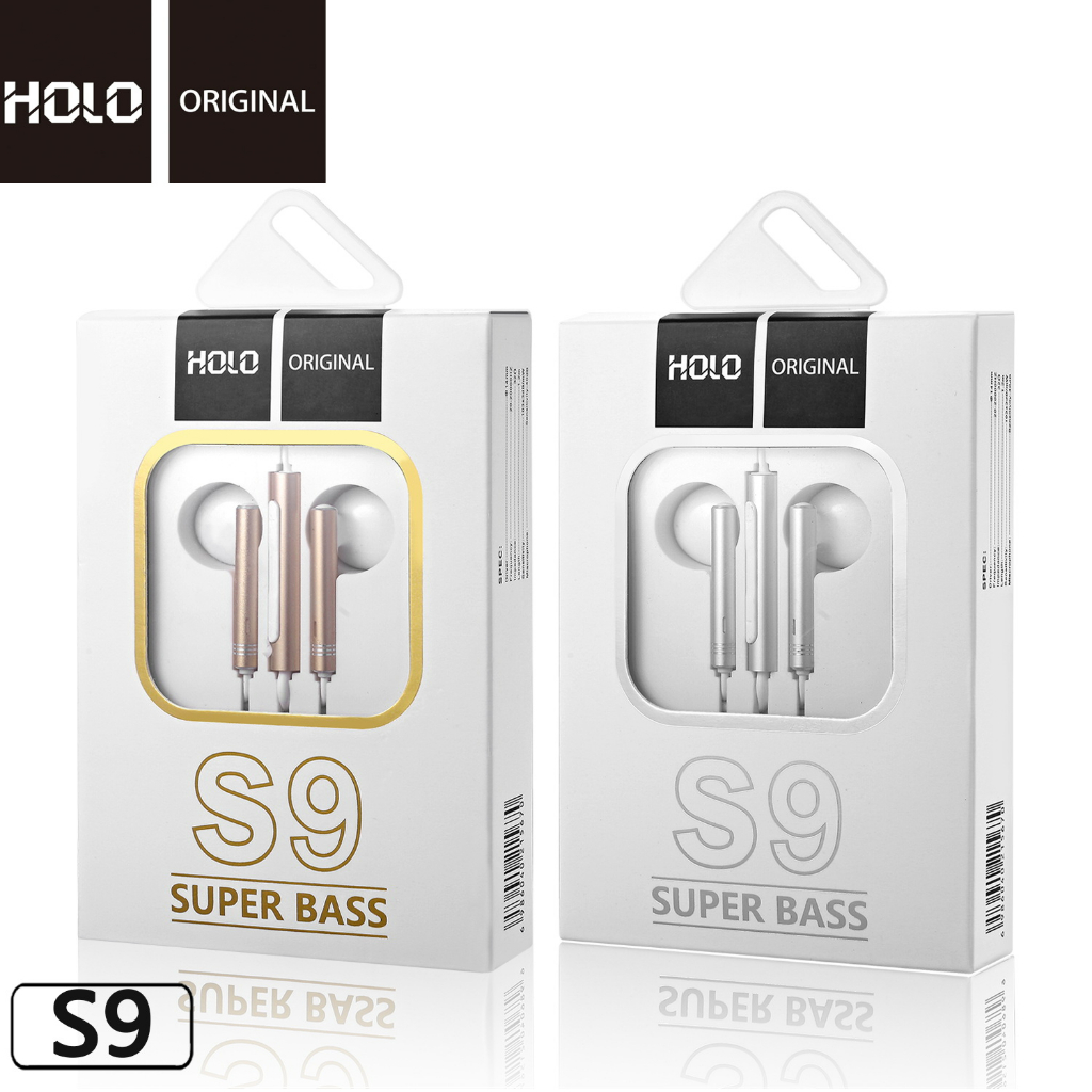 HOLO S9 Metal Earphone หูฟัง พร้อมไมค์ (วัสดุดี/เสียงดี) แท้ | Shopee ...