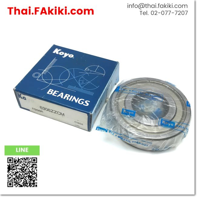 พร้อมส่ง,(A)Unused, 6306ZZCM BEARING ,ตลับลูกปืน สเปค 75x25 ,KOYO (66 ...