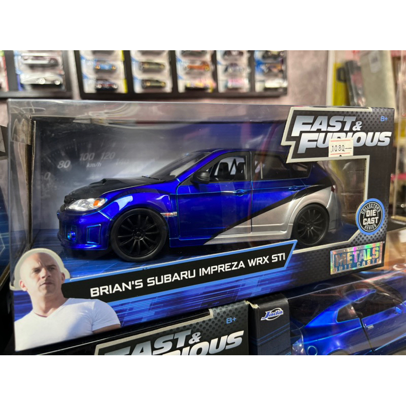 BRIAN’S SUBARU IMPREZA STI WRX ใหญ่1/24 เหล็กรายละเอียดสวย งานJADA ...