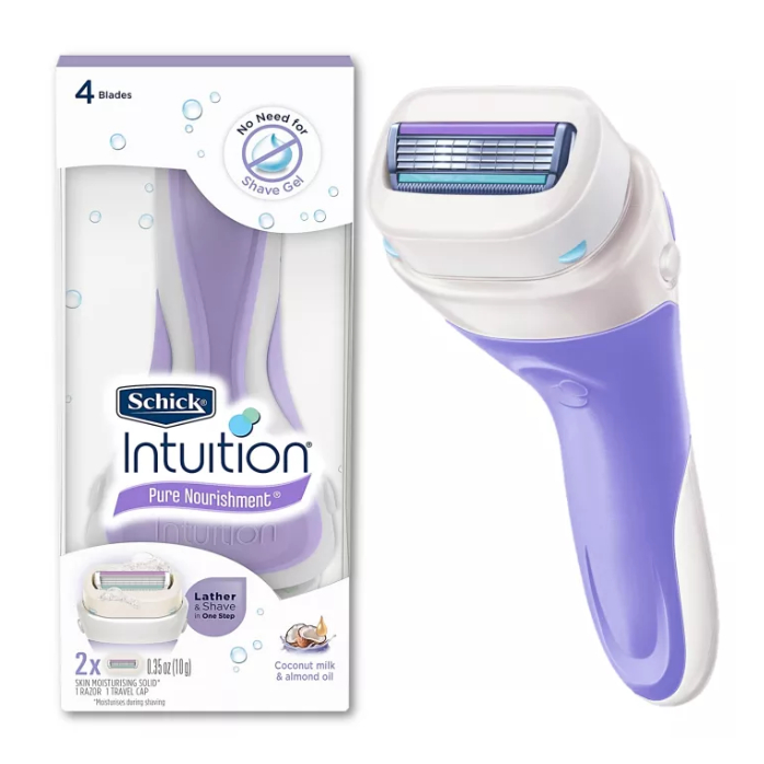Schick Intuition Pure Nourishment Womens Razor with Coconut Milk and ...