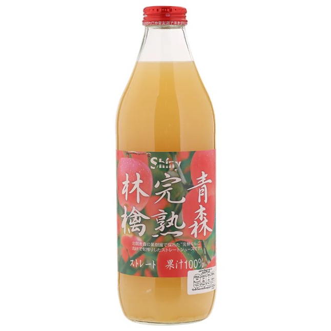 🌟พร้อมส่ง🌟Shiny Apple Juice Aomori Kanjuku Ringo 1000 ml. 3 bottles ไช ...