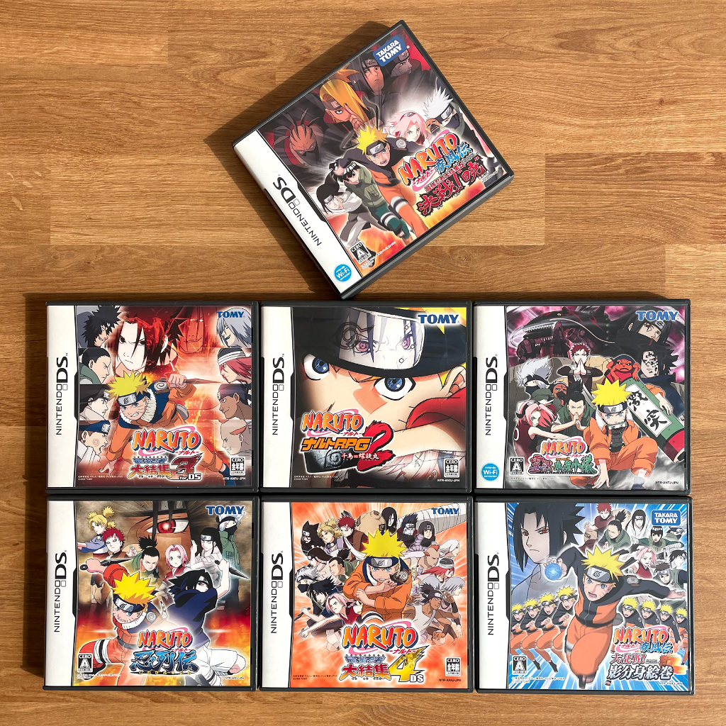ตลับแท้ Nintendo DS รวมเกม Naruto Shippuuden หลายภาค มือสอง โซนญี่ปุ่น ...