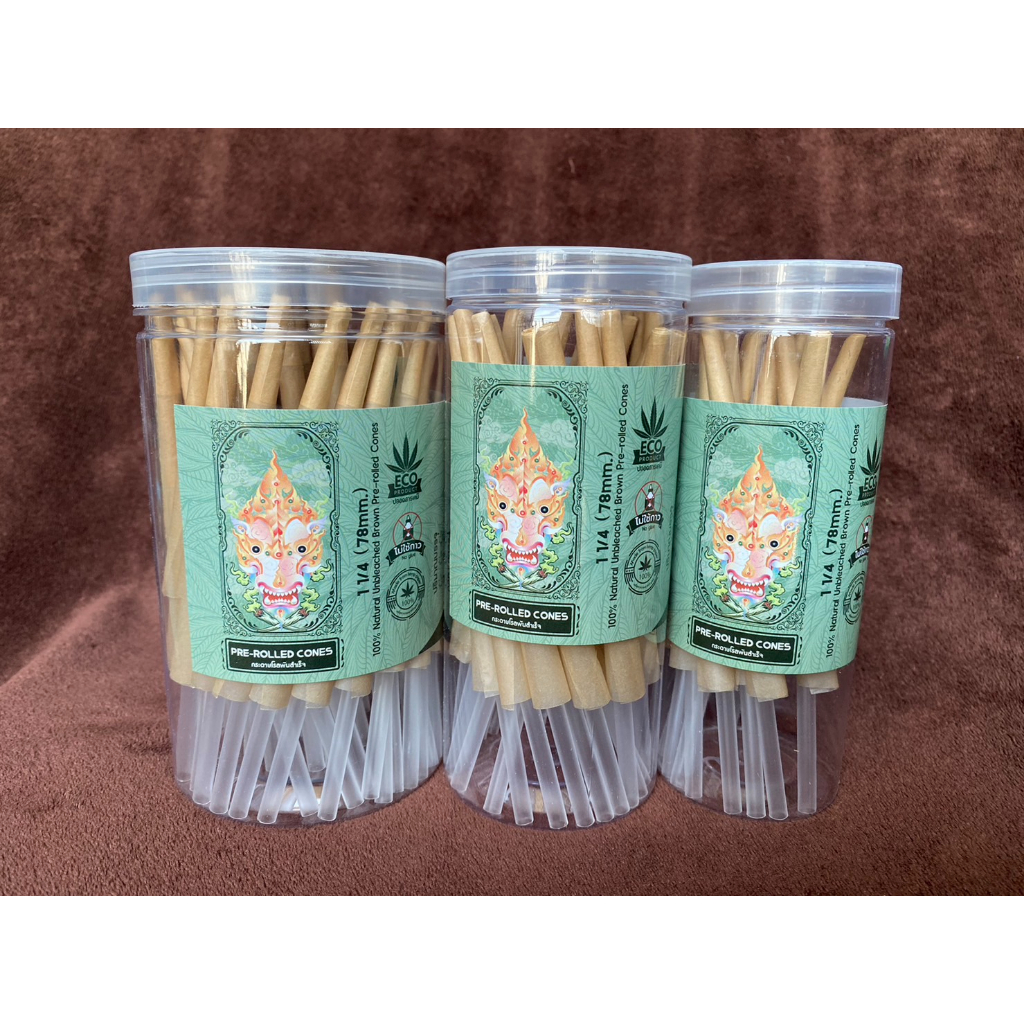 RAW กระดาษโรล กัญชา ขนาด 78 mm. Pre Rolled Cone โรลสำเร็จ by Agus กระดาษ โรล joint จ๊อย สมุนไพร ...