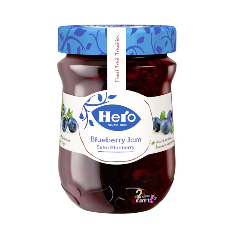 ฮีโร่แยม Hero Jam 5 รสชชาติ Strawberry Black Cherry Raspberry Blueberry ...
