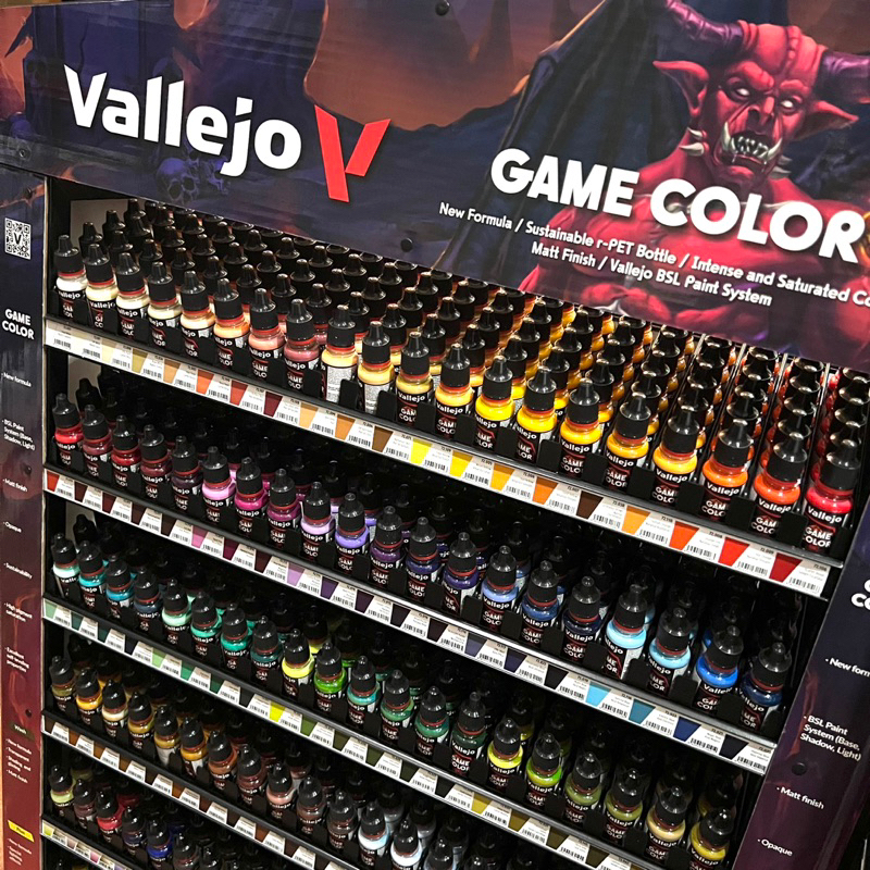 VALLEJO NEW GAME COLOR SET 2 40สี เรียงตามเฉด กลุ่มหลัก กลุ่มสีปกติ ...