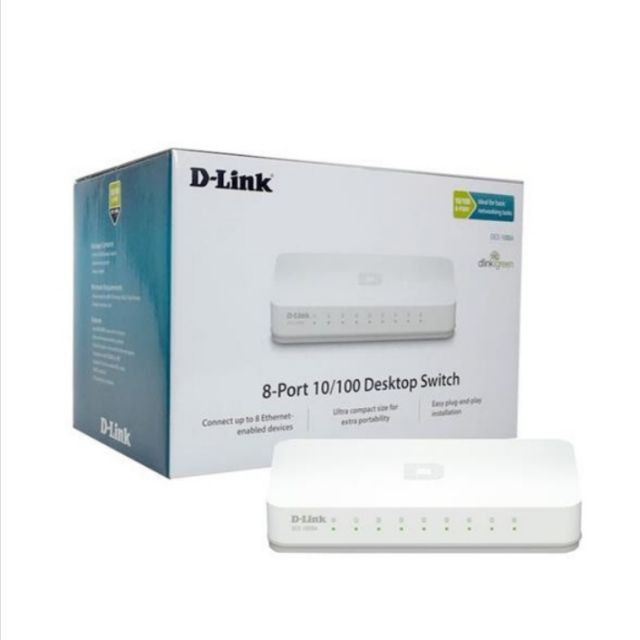 Switching Hub D-Link (DES-1008A) 8 port | Shopee Thailand