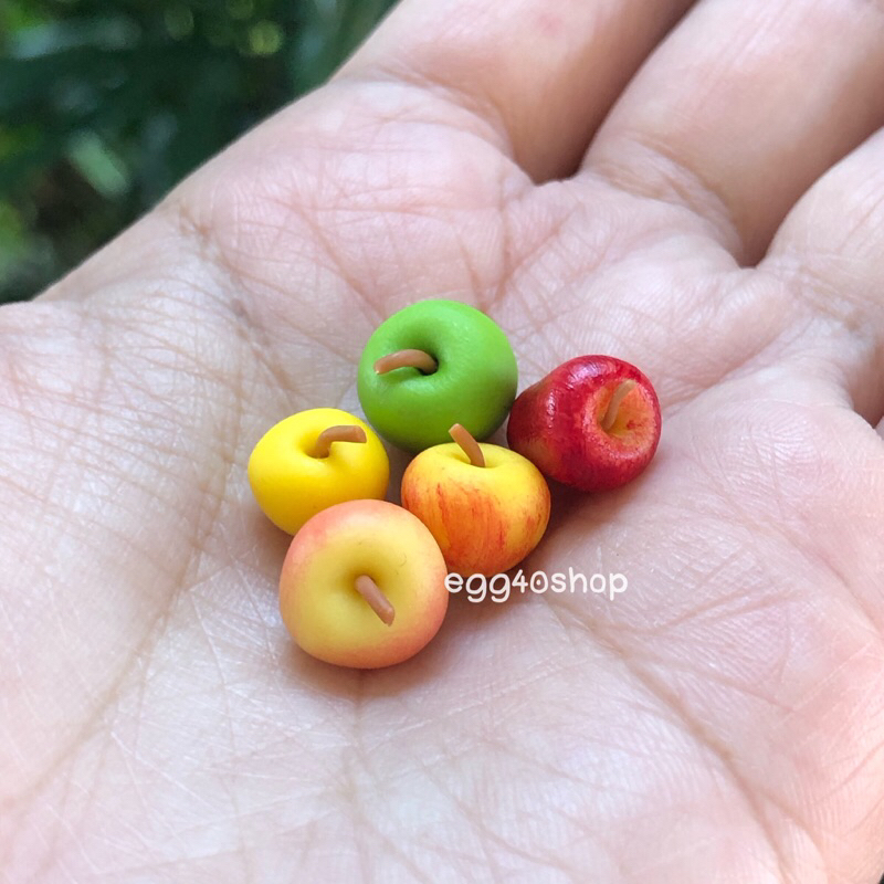mixed apples แอปเปิ้ลจิ๋ว 5 ชิ้น ของจิ๋ว | Shopee Thailand