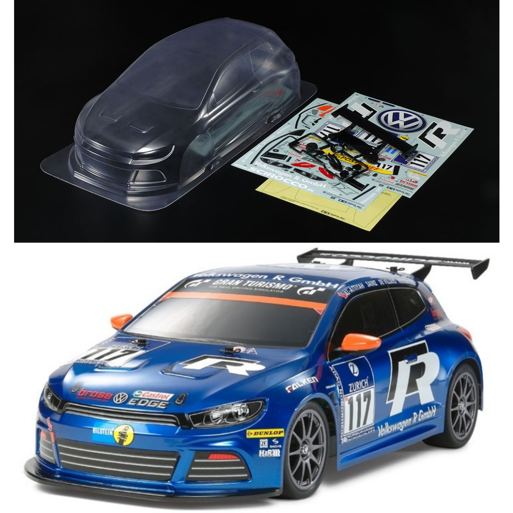 TAMIYA 51473 บอดี้ VW SCIROCCO GT24-CNG ยังไม่ได้ตัดเจาะและทำสี ...