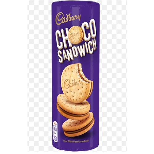 Cadbury Choco Sandwiches บิสกิตสองชั้นสอดไส้ช็อกโกแลต 260 g BBF.31/10 ...