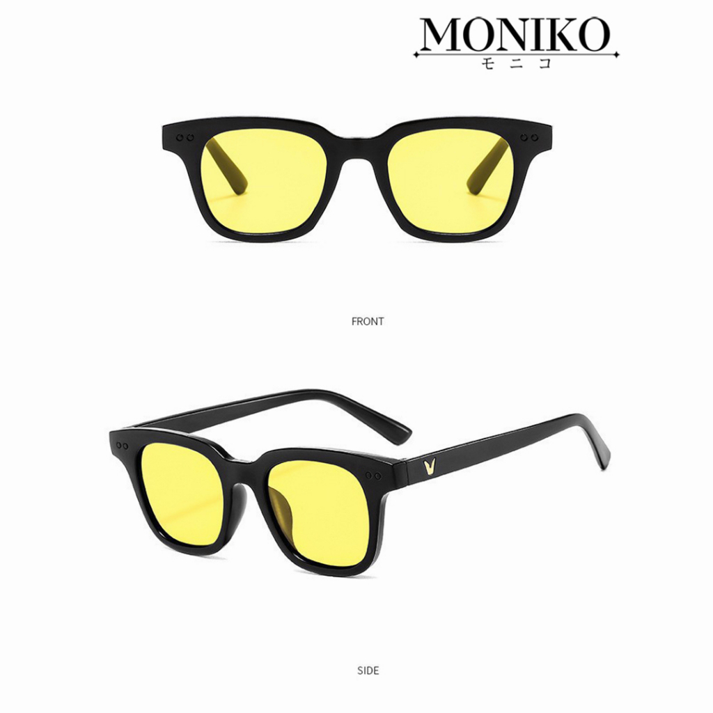 MONIKO 2023 แว่นตากันแดดแฟชั่น กรอบสี่เหลี่ยม ป้องกันรังสียูวี | Shopee Thailand
