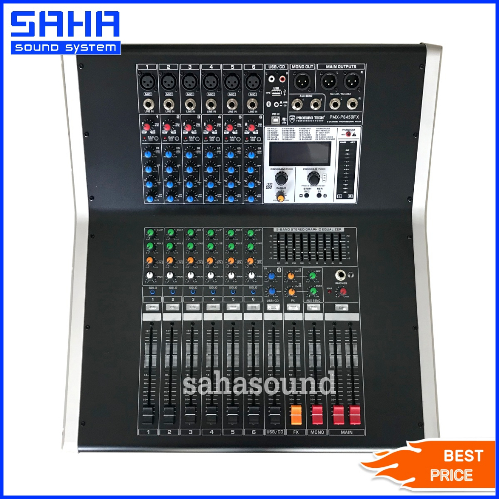 (NEW) PRO EUROTECH PMX-P6450FX เพาเวอร์มิกเซอร์ (6 แชนแนล) sahasound - สหซาวด์ | Shopee Thailand