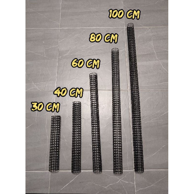 หลักไม้เลื้อย เสาไม้เลื้อย แบบตาข่ายสี่เหลี่ยมทรงกระบอกเปล่า ยาว 30cm. 40 cm. 60 cm 80 cm.100cm ...