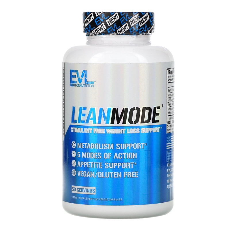 EVLution Nutrition Lean Mode, Stimulant-Free Fat Burner Supplement, 150 ...