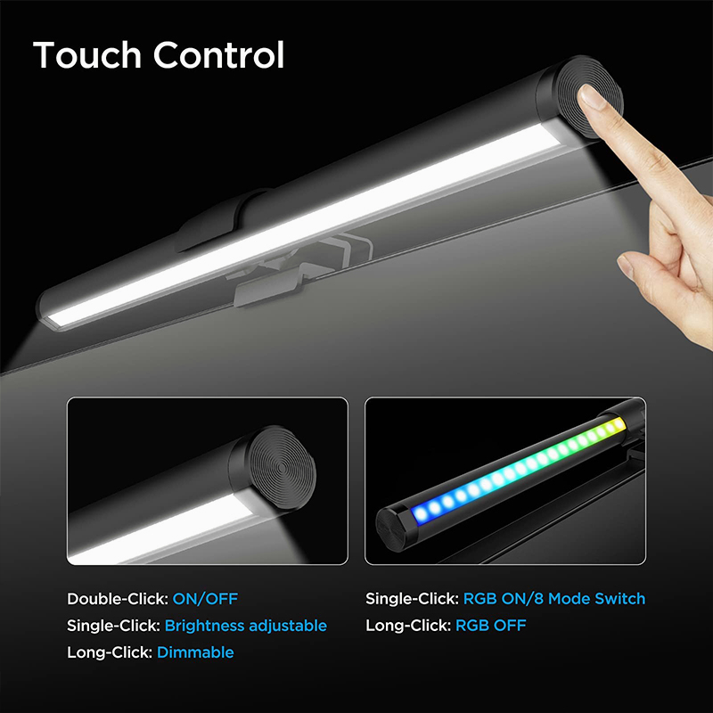 โคมไฟมอนิเตอร์ Touch Dimming Monitor Hanging Lamp USB โคมไฟแขวนจอคอม ...