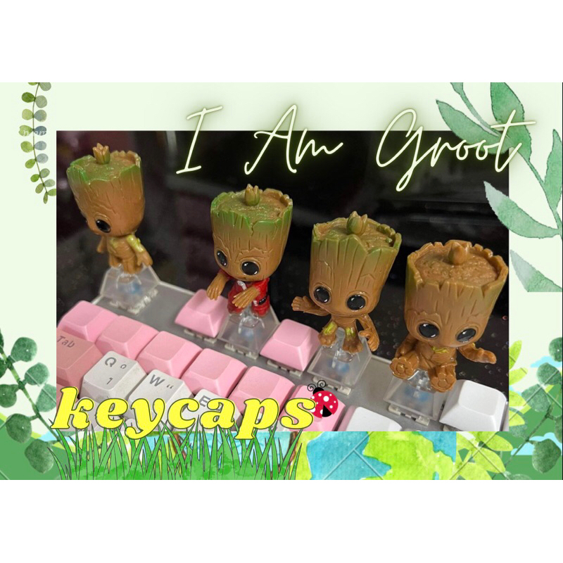 🌱คีย์แคปน้องไอแอมกรู๊ท (🇹🇭พร้อมส่ง🇹🇭) #keycaps #iamgroot | Shopee Thailand