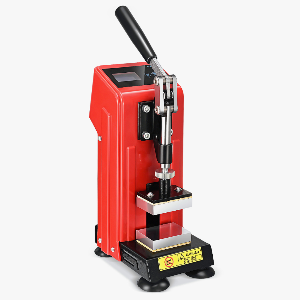 Heat Press Machine for Rosin Mini Manual Hot Presser 1000lbs 400W LCD ...