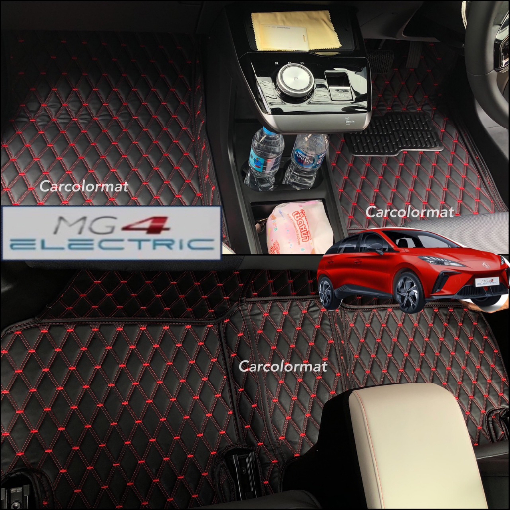 พรมรถยนตร์ 6D รุ่น MG4:EV เข้ารูปตรงรุ่น,7Dเพิ่มใยดักฝุ่น ระบุสีในแชท(แถมฟรี ! หมอนรองคอ,ที่หุ้ม ...