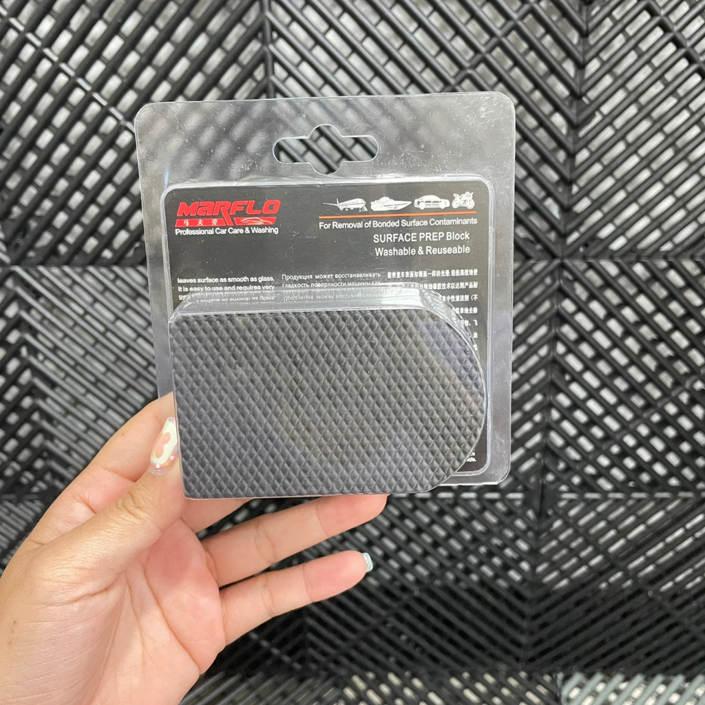 MARFLO Clay Block ฟองน้ำดินน้ำมันล้างรถ คุณภาพดี ปรับผิวรถให้เรียบเนียน ...