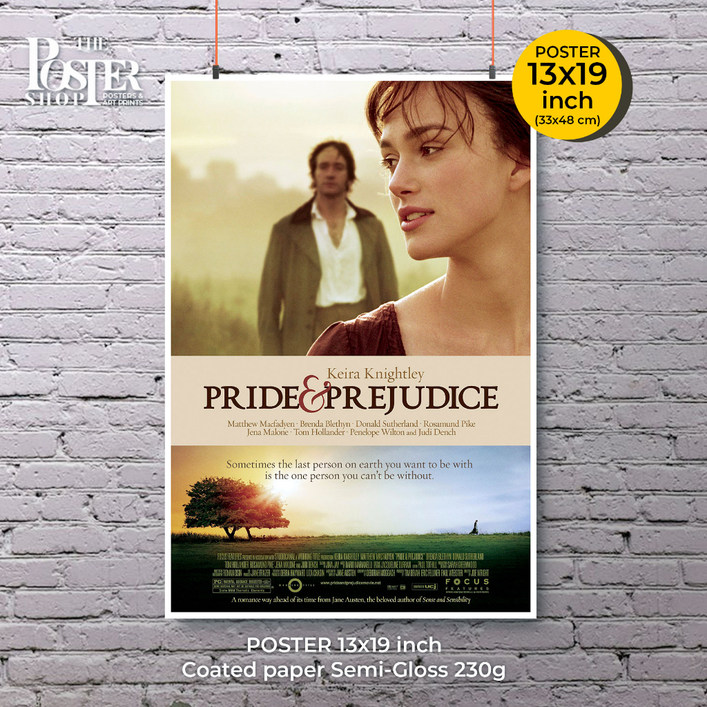 Pride & Prejudice Poster (2005) โปสเตอร์ภาพยนต์ ดอกไม้ทรนงกับชายชาติผยอง / Keira Knightley ภาพ ...