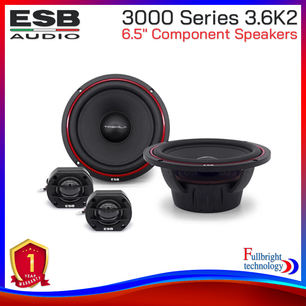 ESB Audio 3.6K2 3000 Series 6.5″ Component Speakers สินค้ารับประกันโดยศูนย์ | Shopee Thailand