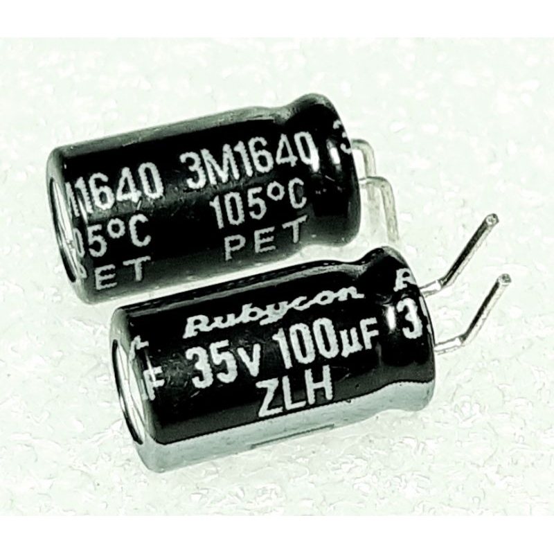 Rubycon ZLH 100uf 35v (ตัดขา) (ราคา5ตัว) capacitor ตัวเก็บประจุ คาปาซิเตอร์ | Shopee Thailand