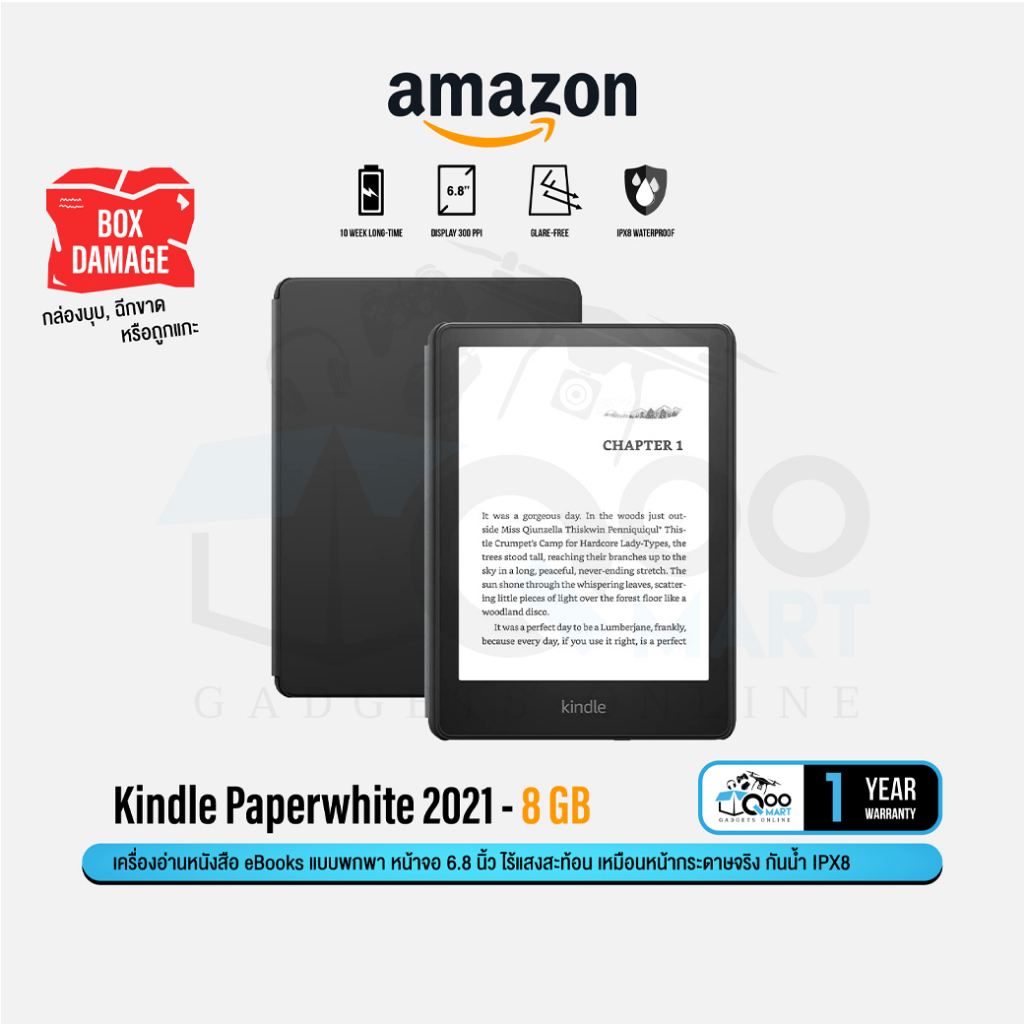 Amazon Kindle Paperwhite 2021 eBooks Reader 8GB 32GB 11thGen เครื่อง ...