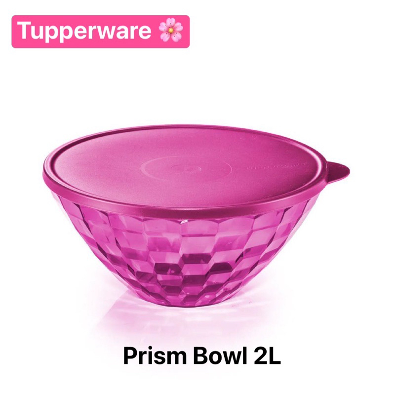 Tupperware รุ่น Prism Bowl สีชมพู หรูหรามาก | Shopee Thailand