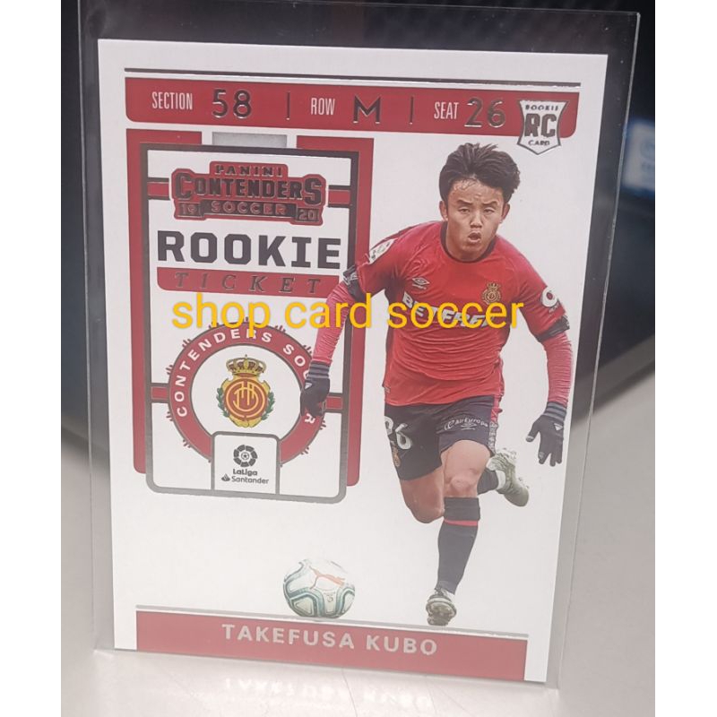 Takefusa Kubo card soccer Rookie ticket panini chronicles 2019-20 ...