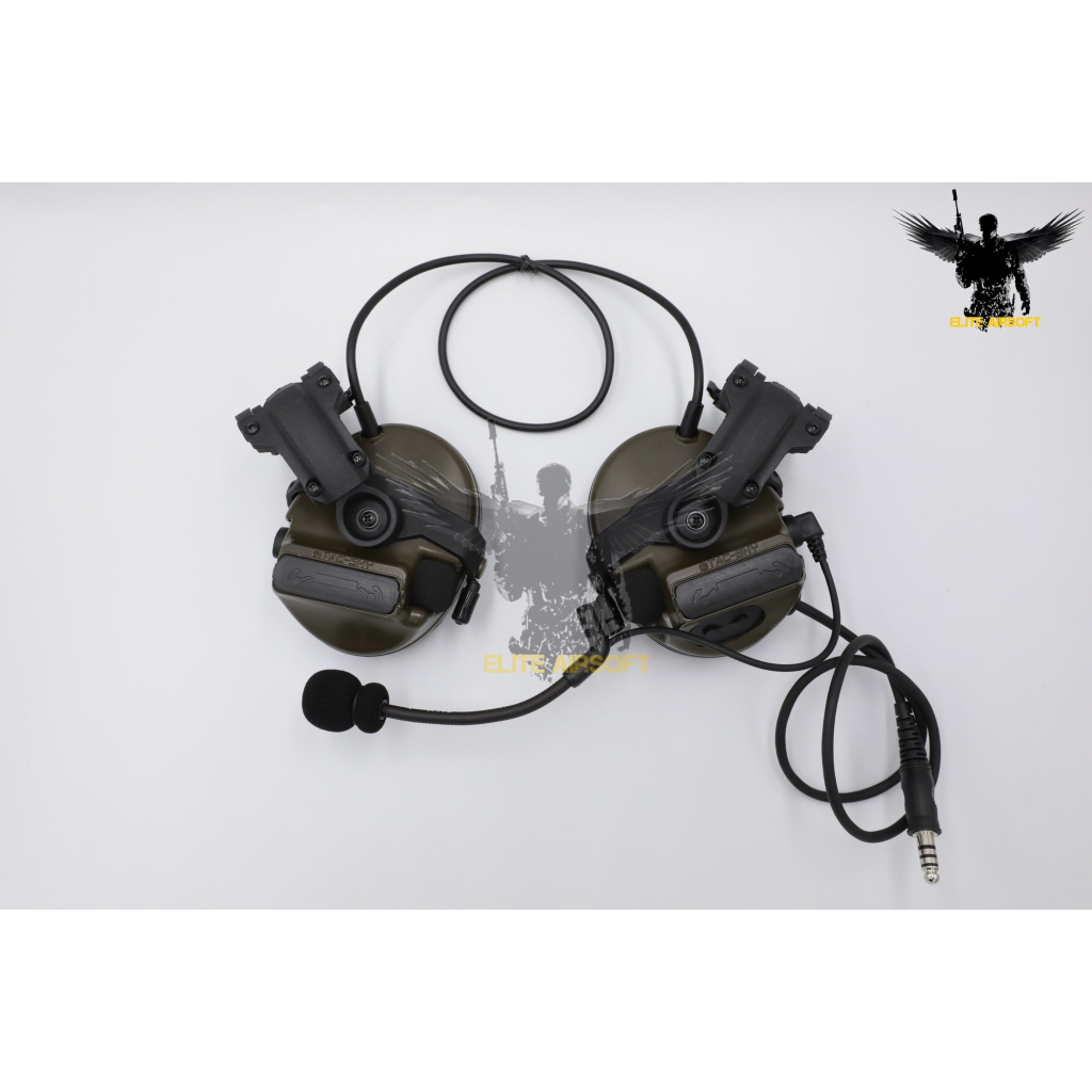 หูฟัง Comtac III ยี่ห้อ Tac-Sky รุ่น หูฟังตัดเสียงพร้อมขาติดหมวกฟาส ...
