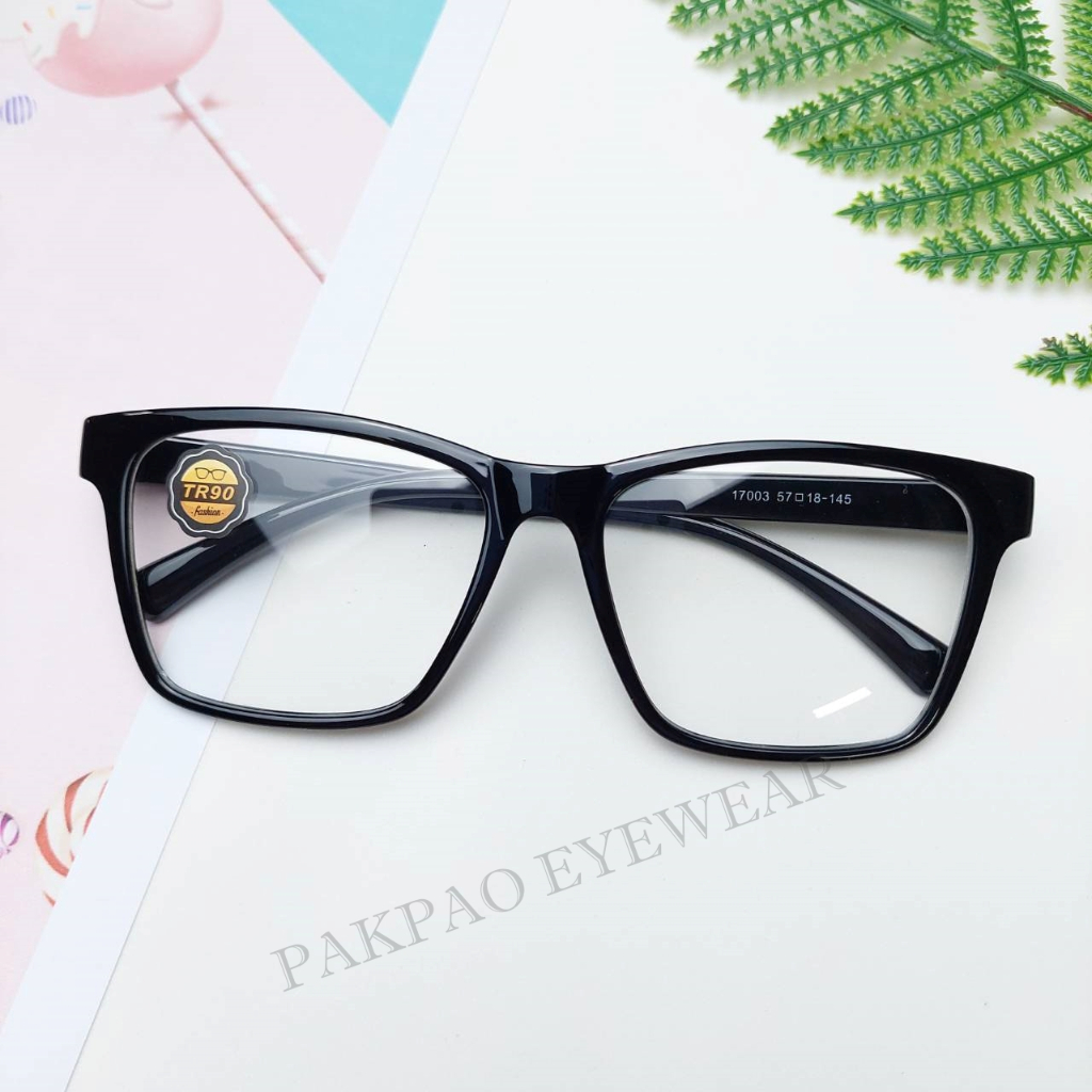 PAKPAO EYEWEAR รุ่น17003 กรอบแว่นตาTR90(พลาสติกเกรดพรีเมี่ยม) น้ำหนักเบา ยืดหยุ่นได้ ทนทาน ...
