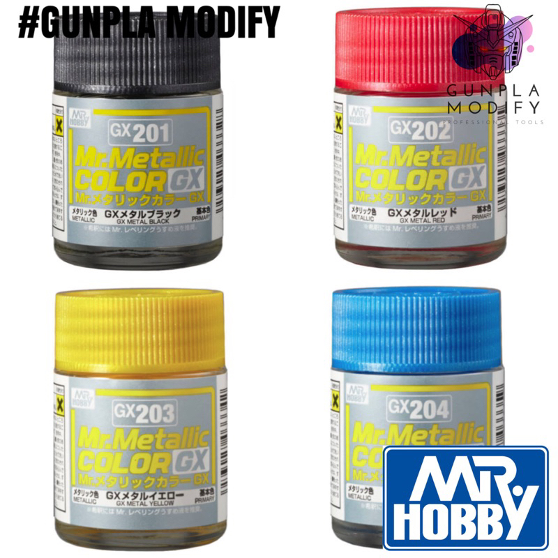 MR.METALLIC COLOR GX สีเมทัลลิคสูตรแลคเกอร์ 18 ml GX201-204 | Shopee Thailand