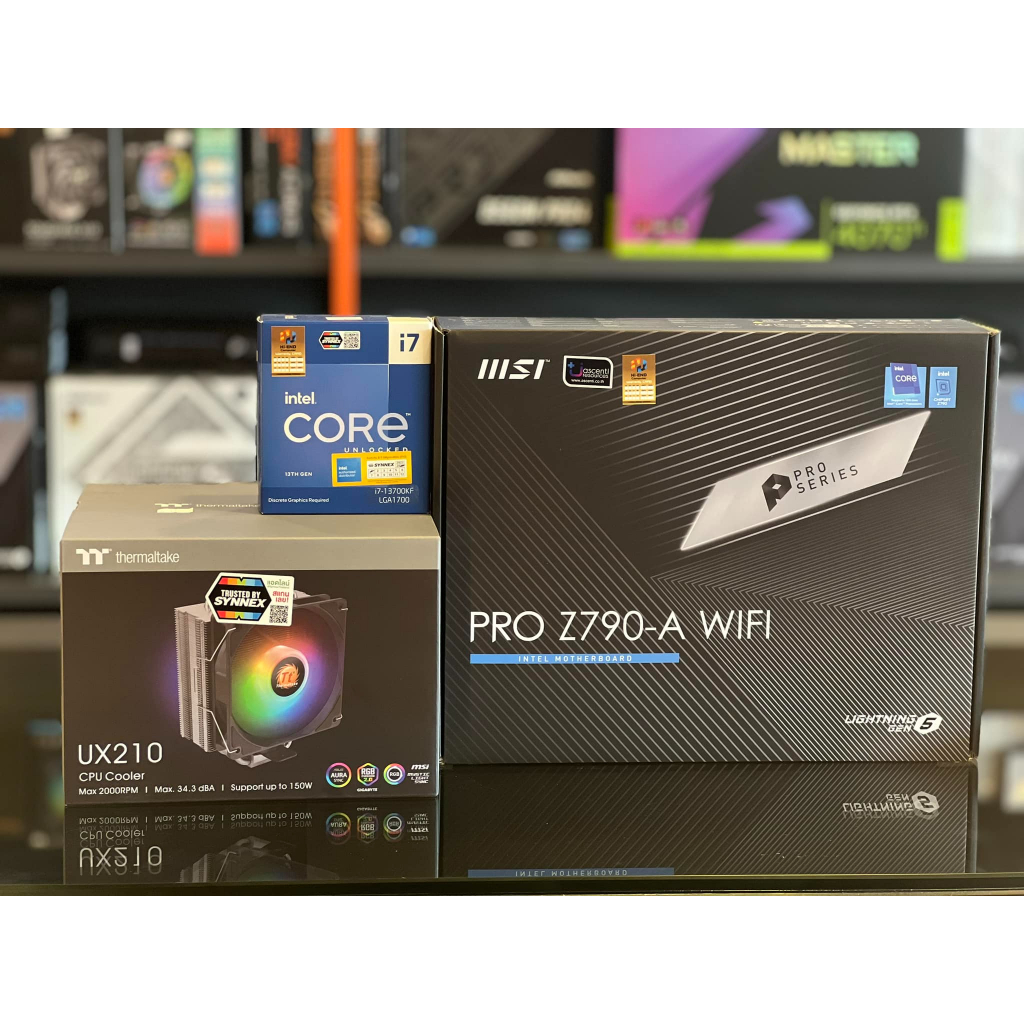 แพ็ค 3 สุดคุ้ม CPU i7-13700kf + MSI Z790-A Wifi + UX201 | Shopee Thailand