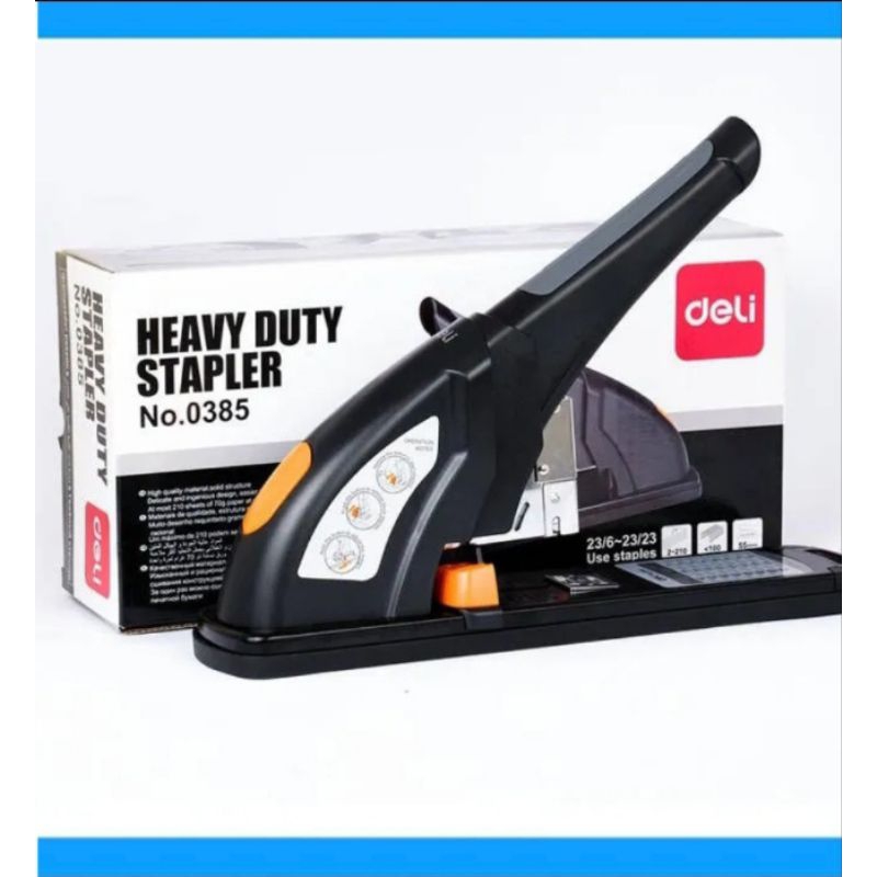 เครื่องเย็บกระดาษ Deli 0395 HEAVY DUTY STAPLER | Shopee Thailand
