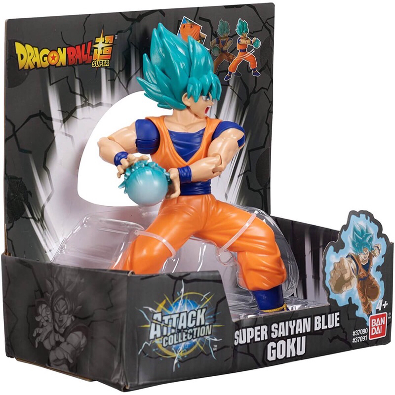BANDAI Dragon Ball Attack Collection Super Saiyan Blue Goku Action ...