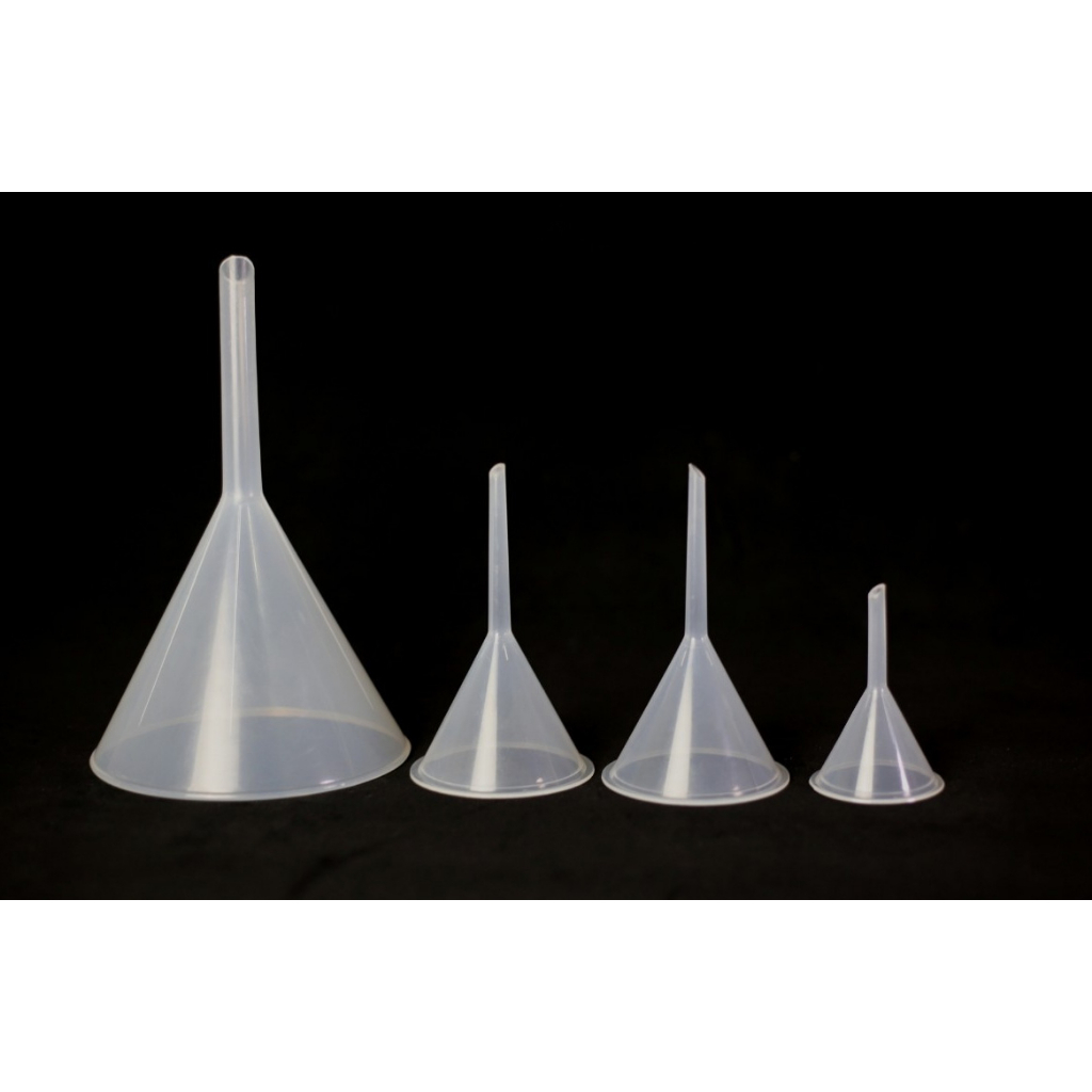 Plastic PP Funnel กรวยกรองพลาสติก Lab Grade ทนสารเคมี/ร้อน/เย็น ยี่ห้อ ...