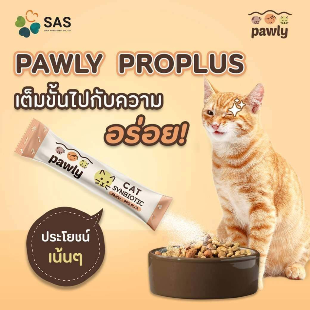 Pawly Pro Plus Dog Synbiotic ผงพรีไบโอติกและโปรไบโอติก สำหรับสุนัขและ ...