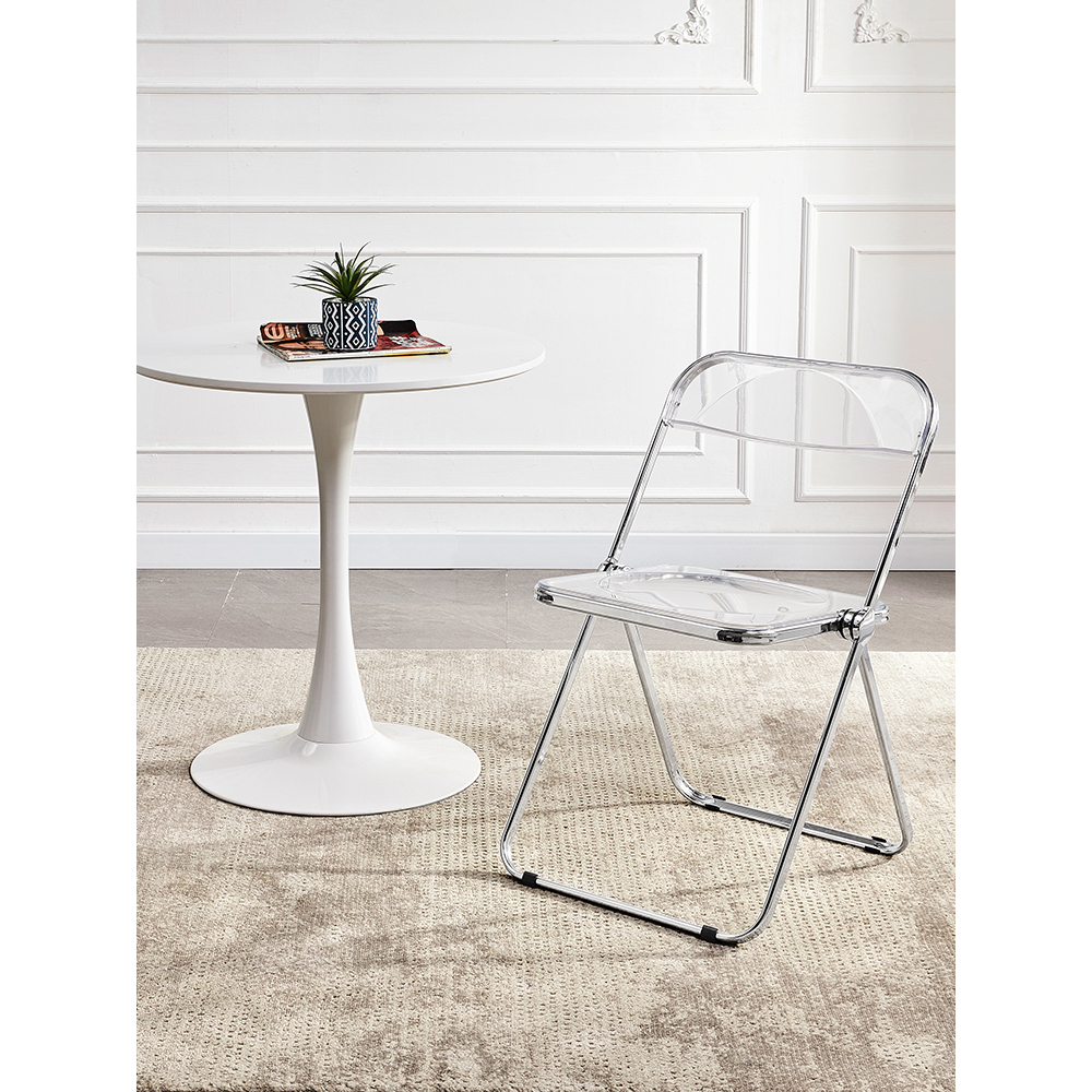 Nearra เก้าอี้อคิลิคใส พับเก็บได้ มีหลายสีให้เลือก เก้าอี้เอนหลัง ใช้ ...