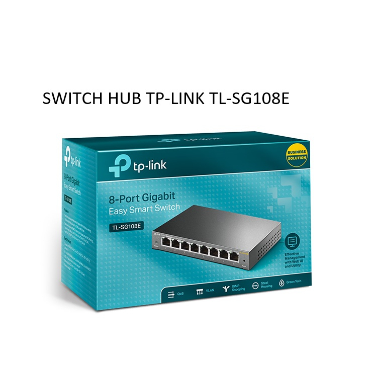 SWITCH HUB TP-LINK 8 PORTS GIGABIT TL-SG108E (LIMITED LIFETIME WARRANTY ...