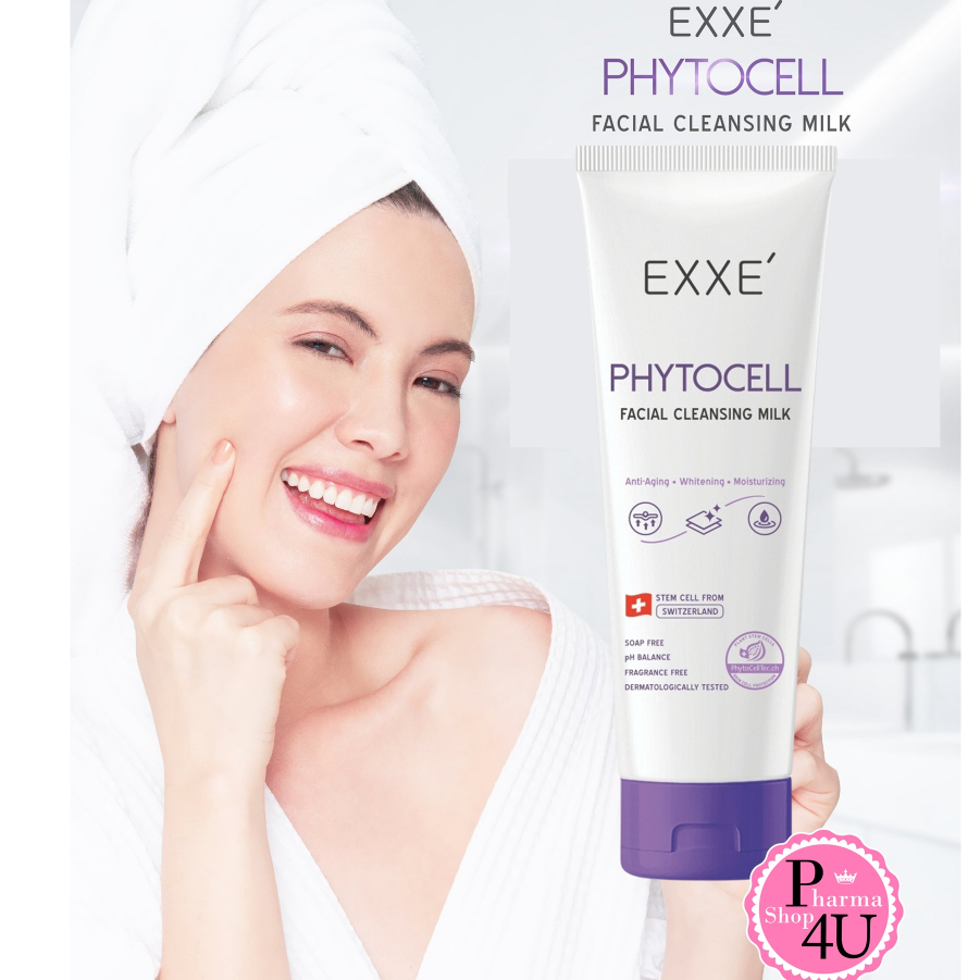 Exxe Phytocell Facial Cleansing Milk [100 g.] เนื้อครีมน้ำนมที่เนียนนุ่ม ทำความสะอาดผิว#10443 ...