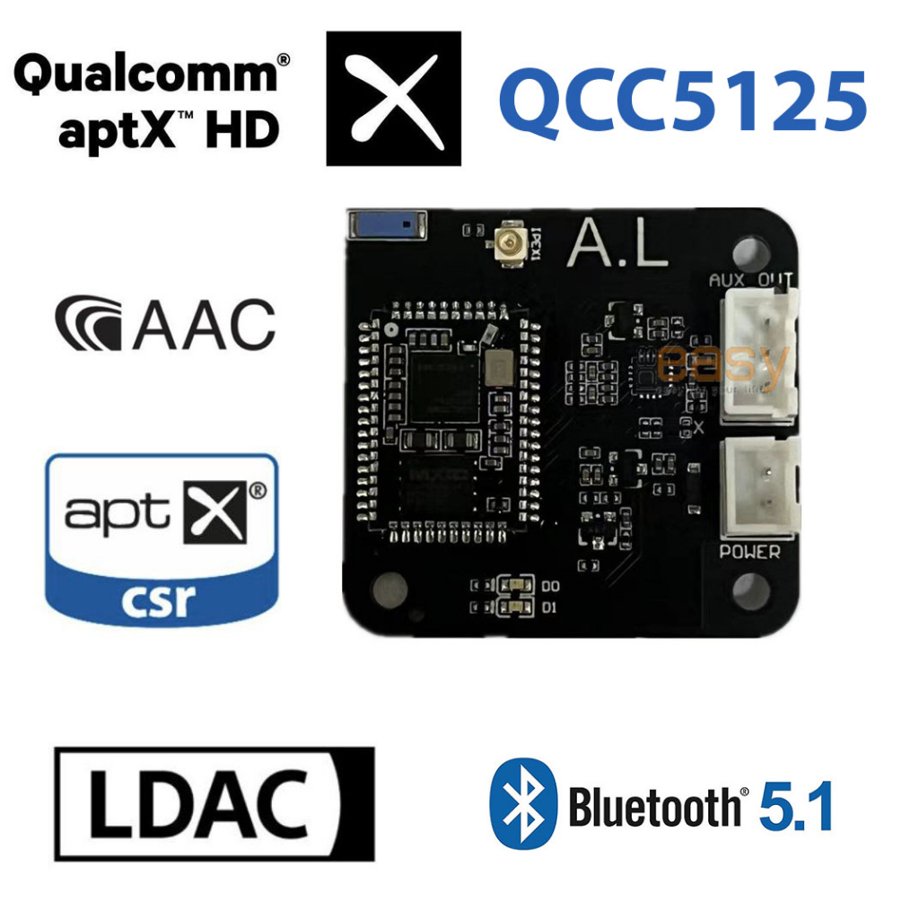 AL QCC5125 LDAC HIFI Bluetooth 5.1 เสียงดีมาก รองรับ ACC APTX aptxHD ...