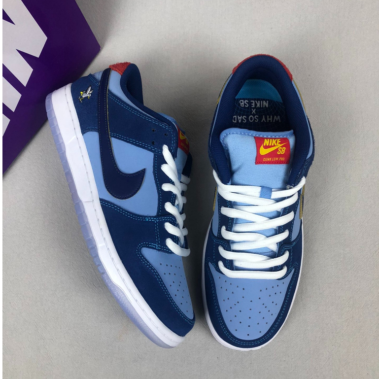 ของแท้ 100% Why So Sad?x Nike SB Dunk Low PRM WSS เทรนดี้เรโทรแคชชวล ...
