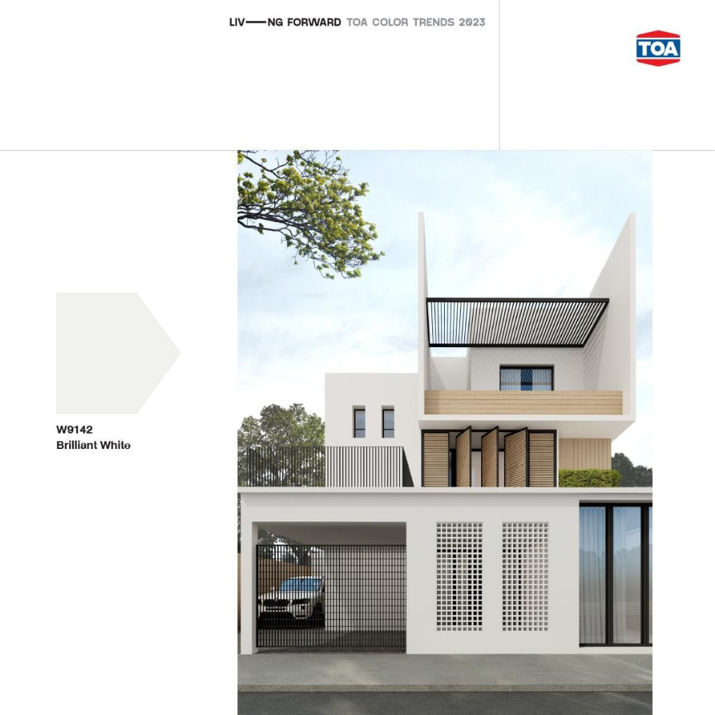 (1แกลลอน) สีน้ำอะคริลิค100% ซุปเปอร์ไมเทค/โฟร์ซีซันส์ กึ่งเงา # W9142 ...