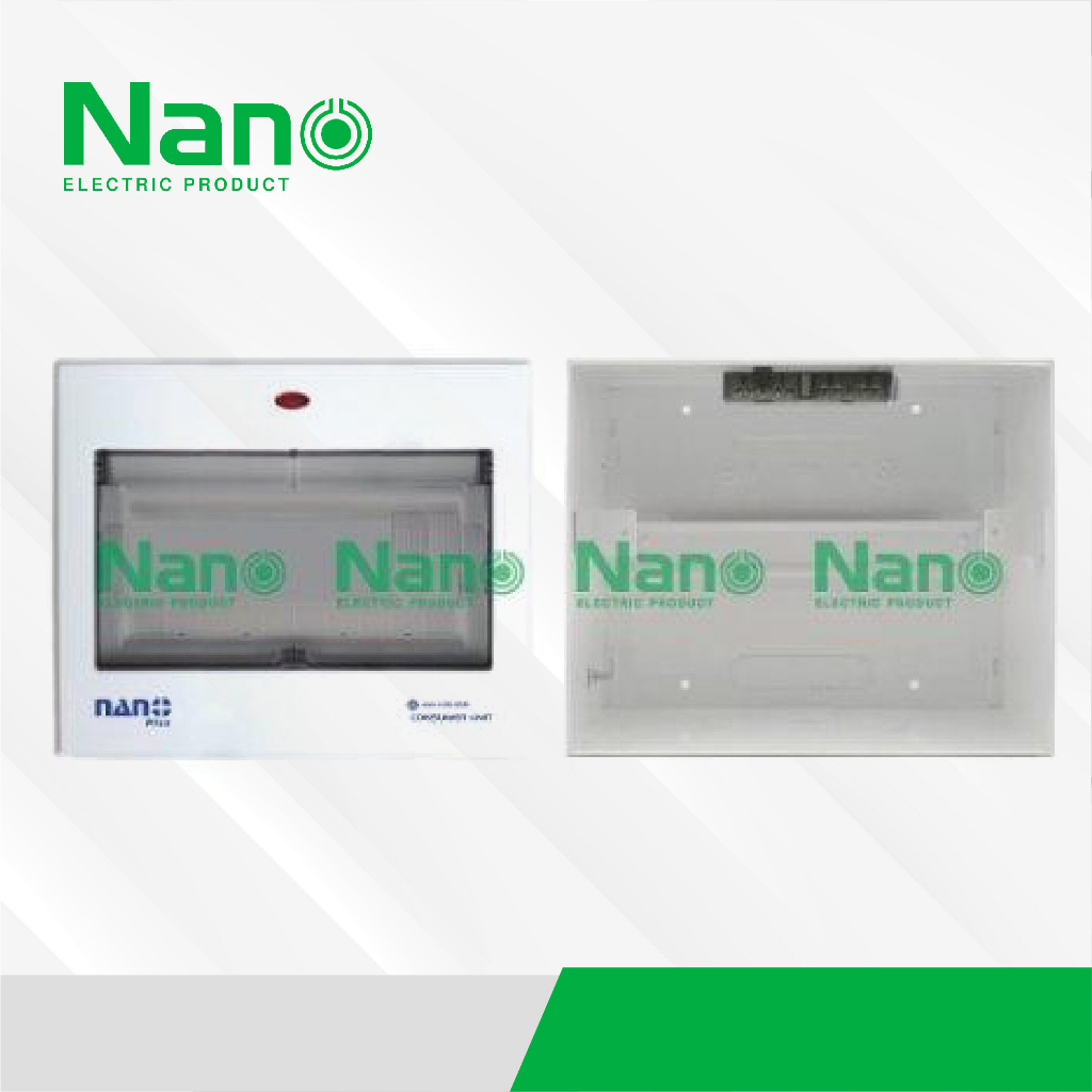 (ส่งไวมี มอก.) ตู้คอนซูมเมอร์ NANO Plus 11 ช่อง NANO NNP-CM NNP-CR Plus เมนธรรมดา MCB / เมนกัน ...