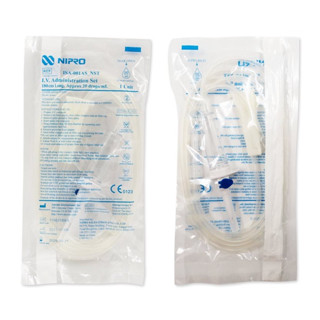 IV Set Nipro ชุดให้น้ำเกลือ สายน้ำเกลือ สายให้น้ำเกลือ 20 Drops สำหรับ ...