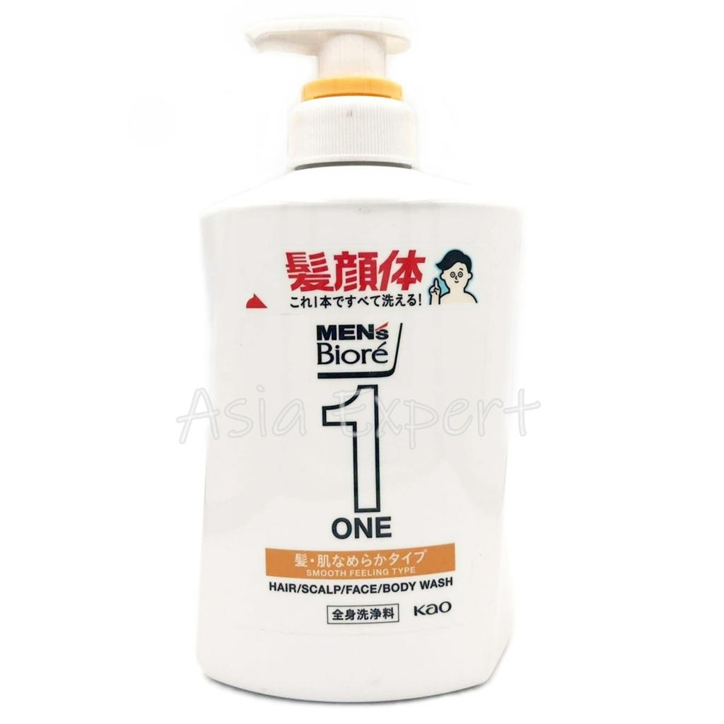 Men's Biore ONE Face / Hair / Scalp / Body Wash All in One 480mL 3สูตร แชมพูอาบน้ำสระผมสำหรับ ...