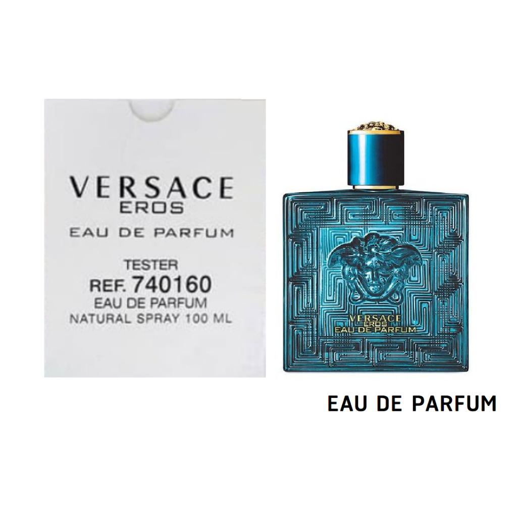(EDP) Versace Eros For Men EDP 100 ml. กล่องน้ำตาล เทสเตอร์ | Shopee ...