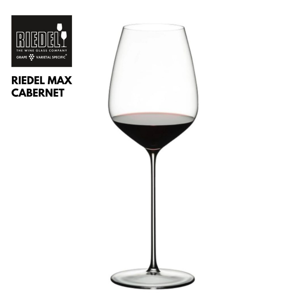 RIEDEL MAX CABERNET แก้วไวน์คริสตัล สำหรับไวน์แดง บรรจุ 1 ใบ (with box ...